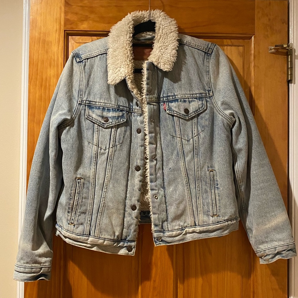 Levi’s Faux Shearling Lined Denim Jacket - Gem